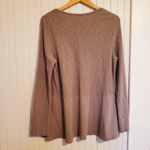 Prairie Cotton | Tops | Prairie Cotton Gray Tunic Thermal Textured Top ...